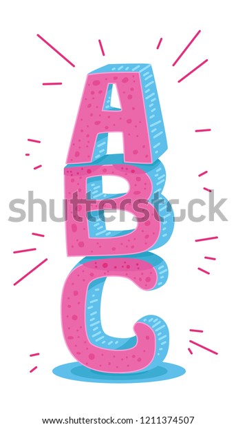 Abc Flat Icon Abc Letters Cartoon Stock Vector (Royalty Free ...