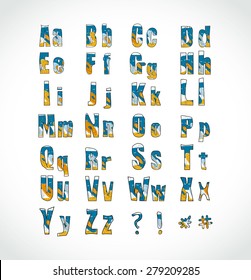 Abc Funny Alphabet Vector Stock Vector (Royalty Free) 279209285
