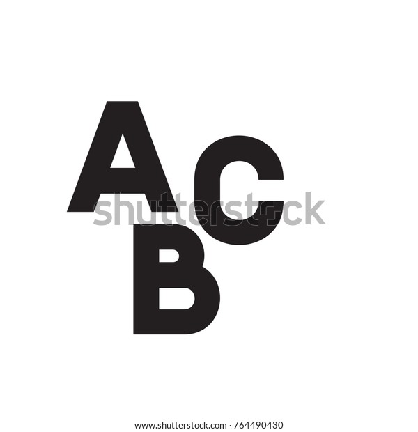 Abc Icon Illustration Isolated Vector Sign Stock Vector (Royalty Free ...