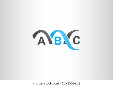 Abc Logo Design Symbol Curve Concept Stock Vector (Royalty Free ...