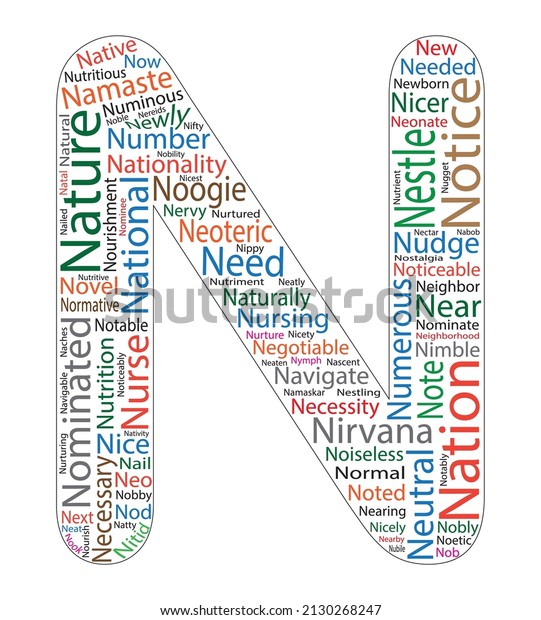 Word Cloud ABC Letters Series, palabras: vector de stock (libre de ...