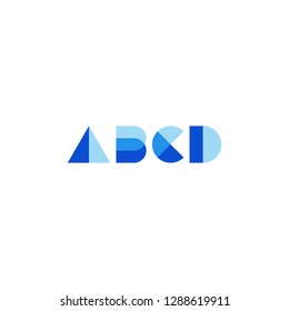 Abcd Sign Symbol Template Stock Vector (Royalty Free) 1288619911 ...