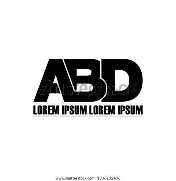 Abd Letter Monogram Logo Design Vector Stock Vector (Royalty Free ...