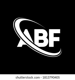 Abf White Letter Logo Design Creative Stock Vector (Royalty Free ...
