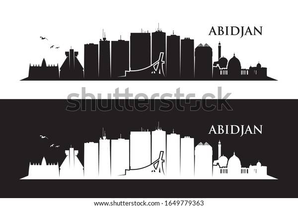 Abidjan skyline - Ivory Coast - vector illustration