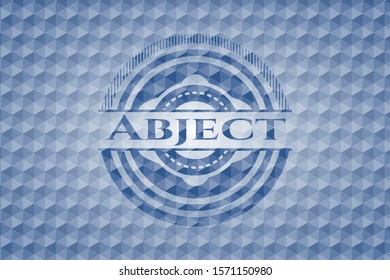 Abject Blue Polygonal Badge Vector Illustration Stock Vector (Royalty ...