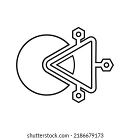 Abnormal Different Shape Outline Icon Line Stock Vector (Royalty Free ...