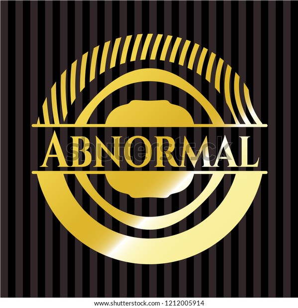 Abnormal Golden Emblem Stock Vector (Royalty Free) 1212005914 ...