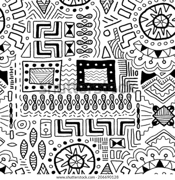 Aboriginal Art Background Indigenous African Patterns Stock Vector ...