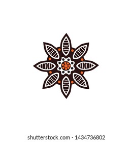 Aboriginal Art Icon Logo Design Vector Stock Vector (Royalty Free ...
