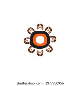 Aboriginal Art Logo Design Vector Template Stock Vector (Royalty Free ...