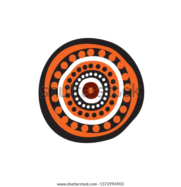 Aboriginal Art Logo Icon Design Vector Stock Vector (Royalty Free ...