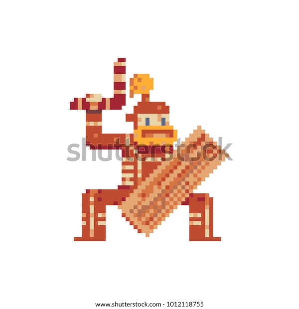 Aboriginal Character Pixel Art 80s Style: vector de stock (libre de ...