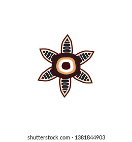 Aboriginal Indigenous Art Logo Icon Design Stock Vector (Royalty Free ...
