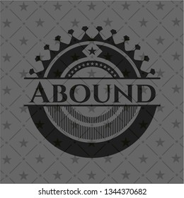 Abound Black Emblem Vintage Stock Vector (Royalty Free) 1344370682 ...