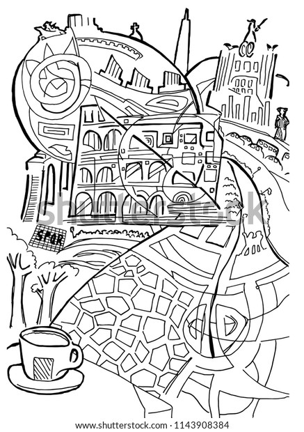 About Rome Background Coloring Page: เวกเตอร์สต็อก (ปลอดค่าลิขสิทธิ์ ...