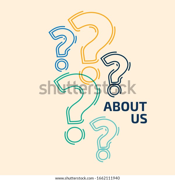 About Us Question Mark Who We Stock Vector (Royalty Free) 1662111940 ...