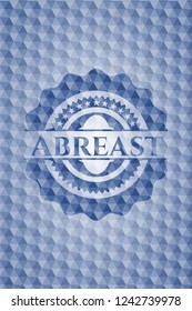 Abreast Blue Emblem Geometric Background Stock Vector (Royalty Free ...