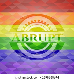 Abrupt Lgbt Colors Emblem Vector Illustration Stock Vector (Royalty ...