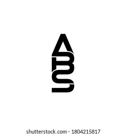 Abs Letter Original Monogram Logo Design Stock Vector (Royalty Free ...