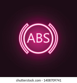 Abs Sign Neon Icon Elements Web Stock Vector (Royalty Free) 1408709741 ...