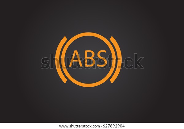 Abs Warning Sign Car Dashboard Icon Stock Vector (Royalty Free) 627892904
