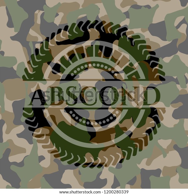Abscond Camouflage Emblem Stock Vector (Royalty Free) 1200280339 ...