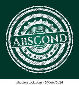 Abscond Chalkboard Emblem Vector Illustration Detailed Stock Vector ...