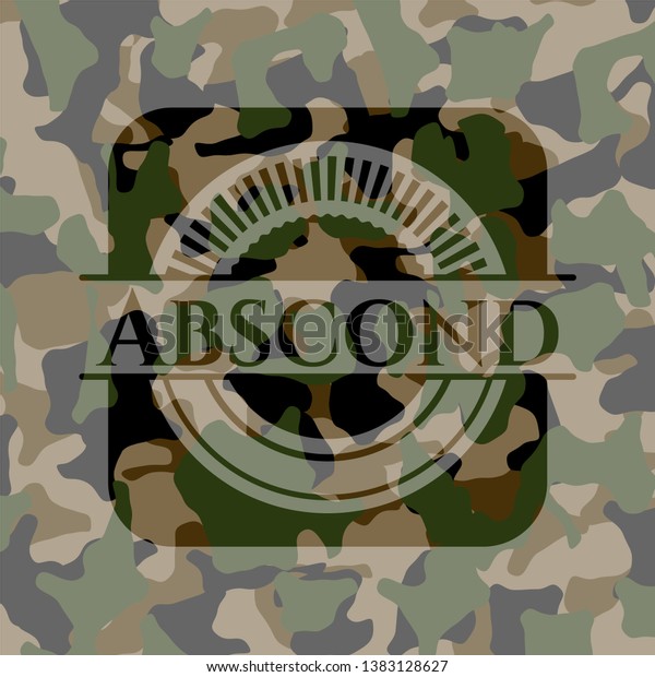 Abscond On Camouflaged Texture Vector Illustration Stock Vector ...