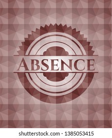 Absence Red Seamless Geometric Pattern Emblem Stock Vector (Royalty ...