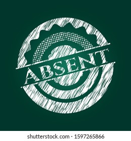 Absent Chalkboard Texture Vector Illustration Detailed Stock Vector ...