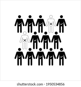 Absent Icon Absenteeism Not Present Icon Stock Vector (Royalty Free ...