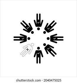 Absent Icon Absenteeism Not Present Icon Stock Vector (Royalty Free ...