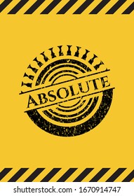 Absolute Grunge Warning Sign Emblem Vector Stock Vector (Royalty Free ...
