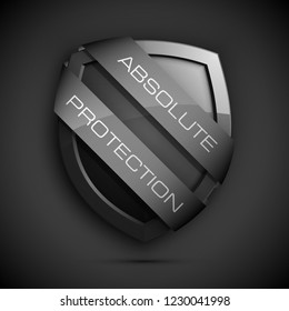 Absolute Protection Guard Shield Concept Safety Stock Vector (Royalty ...