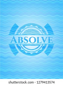 Absolve Water Representation Style Emblem Stock Vector (Royalty Free ...