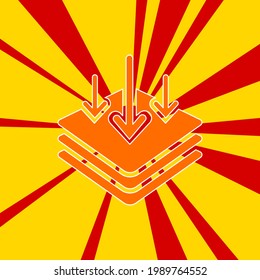 Absorbent Symbol On Background Red Flash Stock Vector (Royalty Free ...