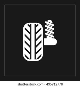 Absorber Icon Absorber Sign Stock Vector (Royalty Free) 437070730 ...