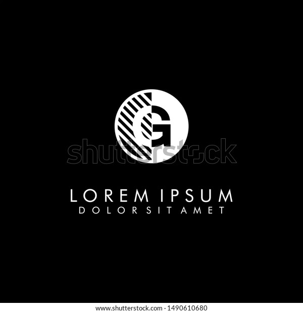 Absract Modern Circle G Logo Letter Stock Vector (Royalty Free ...