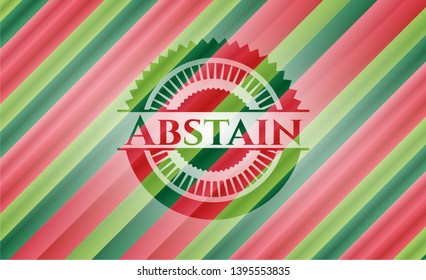 Abstain Christmas Emblem Background Vector Illustration Stock Vector ...