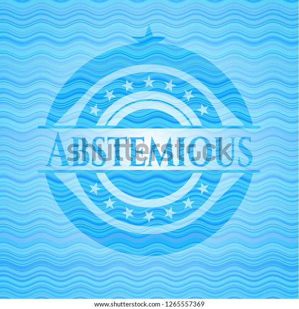 Abstemious Light Blue Water Wave Badge Stock Vector (Royalty Free ...