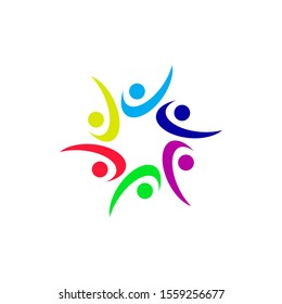 Five People Logo Burst Stock Illustration 293511308