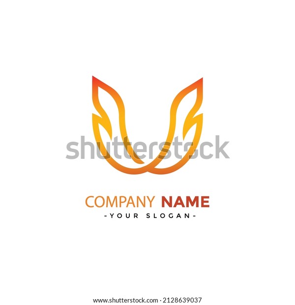 Abstrack Letter U Logo Vector Template Stock Vector (Royalty Free ...