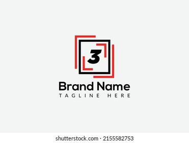 Abstract 3 Letter Modern Initial Logo Stock Vector (Royalty Free ...
