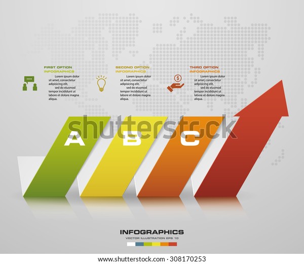 Abstract 3 Steps Arrow Diagram Step Stock Vector (Royalty Free ...