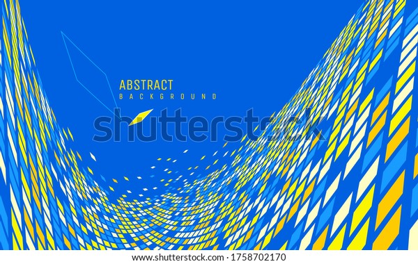 Abstract 3d Blue Square Tiles Background Stock Vector (Royalty Free ...