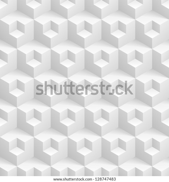 Abstract 3d Geometric Seamless Pattern Vector Stock Vector (Royalty ...