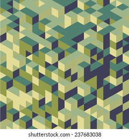 Abstract 3d Geometrical Background Mosaic Vector Stock Vector (Royalty ...