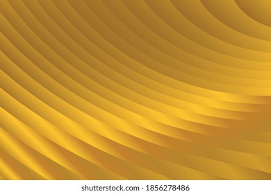 Abstract 3d Gold Background Curve Stripes Stock Vector (Royalty Free ...