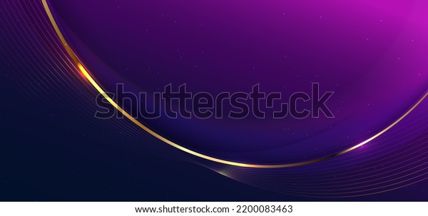 Abstract 3d Gold Curved Line On Stock Vector (Royalty Free) 2200083463 ...